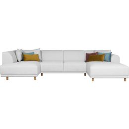 OTTO home Wohnlandschaft &raquo;Maroon U-Form&laquo; in skandinavischem Design, mit losen Kissen beige Struktur grob ( 100% POLYPROPYLEN;Struktur fein ( 100% 