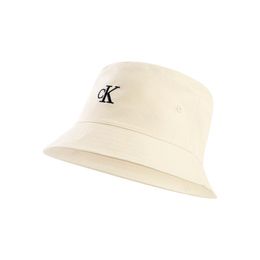 Calvin Klein Jeans Damen Fischerhut Logostickerei, ideal f&uuml;r den Sommer beige Einheitsgr&ouml;&szlig;e
