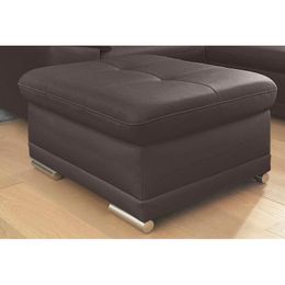 Sit & More sit&more Polsterhocker &raquo;Andiamo&laquo; braun Struktur ( 100% Polyester);Kunstleder SOFTLUX ;Luxus-Microfaser ALTARA NUBUCK (100% Polyester) B/H/T: 100cm x 