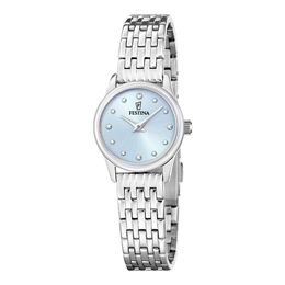 Festina Damen Quarzuhr &raquo;Mademoiselle&laquo; Armbanduhr, Damenuhr, Edelstahlarmband, analog silber Einheitsgr&ouml;&szlig;e