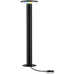 Paulmann LED Pollerleuchte &raquo;Outdoor Plug & Shine Plate RGBW IP44&laquo; 1 Stk. Tageslichtwei&szlig; ZigBee, IP44 RGBW grau 1, &Oslash; 15,9cm H: 60cm, 1 Stk.