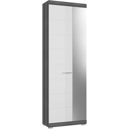 Home Affaire Garderobenschrank &raquo;SIENA, H&ouml;he 197cm, 2 T&uuml;ren, 4 Einlegeb&ouml;den, ausziehbare Kleiderstange&laquo; hochwertige Rillenfr&auml;sung in MDF Front, 1 Stk. 