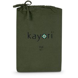 Kayori Spannbettlaken &raquo;Nagano&laquo; 100% Baumwolle-Flanell gr&uuml;n Flanell, Obermaterial: 100% Baumwolle B/L: 90cm x 220cm, 1 Stk., Flanell, 90x220 12cm