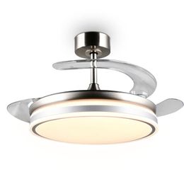 REALITY LEUCHTEN LED Deckenleuchte &raquo;VOLDA mit Ventilator, Deckenventilator mit ausklappbaren Fl&uuml;geln 30W&laquo; LED-Board 1 Stk. Farbwechsler warmwei&szlig; - 
