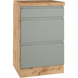 KOCHSTATION Unterschrank &raquo;KS-Virginia,neu in verbesserter Ausf&uuml;hrung&laquo; Stauraum, Softclose, mit CPL-Arbeitsplatte, Breite 50 cm, 1 Schubkasten, 2 