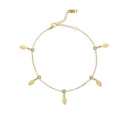 Lascana Damen Lascana Fu&szlig;kette mit Anh&auml;nger &raquo;Edelstahlschmuck&laquo; Hochwertiger Fu&szlig;schmuck mit Goldbeschichtung gold Edelstahl