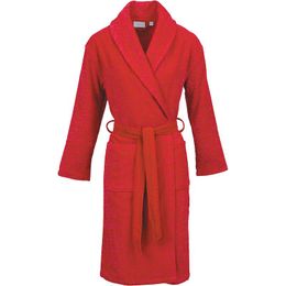 Carl Ross Damenbademantel &raquo;Velours&laquo; 1 Stk. Schalgragen rot Velours 36/38 L: 110cm