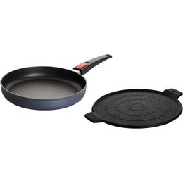WOLL Pfannen-Set &raquo;MADE IN GERMANY - Diamond Lite mit Spritzschutz&laquo; Aluminiumguss Set, 2 Stk. tlg. Abnehmbarer Stiel, Antihaftbeschichtet schwarz &Oslash; 