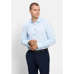 OLYMP Herren Businesshemd "OLYMP Level Five, Body Fit, Kent", blau, Gr. 37, 97% Baumwolle, 3% Elastolefin, Hemden