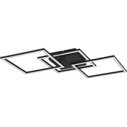 OTTO home LED Deckenleuchte &raquo;Annelia, Deckenlampe, schwenkbare LED-Rechtecke&laquo; LED-Board 1 Stk. Warmwei&szlig; Wand- und Deckenmontage m&ouml;glich schwarz 3, H: 