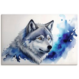 Artland Wandbild &raquo;Wolf&laquo; Wolfbilder 1 Stk. tlg. als Alubild, Leinwandbild, Poster, Wandaufkleber in verschied. Gr&ouml;&szlig;en Leinwand B/H/T: 120cm x 80cm, 