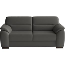 Sit & More sit&more 2-Sitzer &raquo;Montego&laquo; mit Federkern grau B/H/T: 166cm x 88cm x 90cm, NaturLEDER