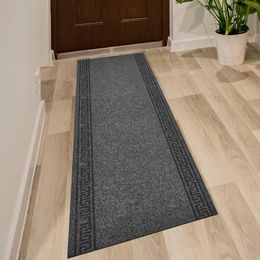 ANDIAMO L&auml;ufer &raquo;Luan&laquo; rechteckig 7 mm H&ouml;he Schmutzfangl&auml;ufer, meliert, mit Bord&uuml;re, f&uuml;r den Eingangsbereich grau Obermaterial: 100% Polypropylen B : 80cm 1 