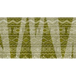 ARCHITECTS PAPER Fototapete &raquo;Atelier 47 Carpet Pattern 3&laquo; gestreift glatt Vlies, Wand, Schr&auml;ge, Decke gr&uuml;n Vlies B/L: 5m x 2,7m