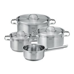 R&ouml;sle R&Ouml;SLE Topf-Set &raquo;PUREELEMENTS&laquo; Set, 4 tlg. tlg. Edelstahl 18/10 silber Einheitsgr&ouml;&szlig;e