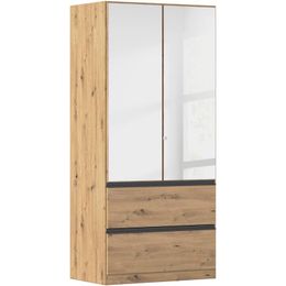 Rauch Dreht&uuml;renschrank &raquo;Kleiderschrank Schrank Garderobe COSTA in den Breiten 91/136/181 cm&laquo; in 3 Ausstattungen BASIC/CLASSIC/PREMIUM, mit Spiegel, 
