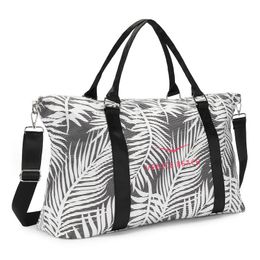 Venice Beach Damen Sporttasche &raquo;gro&szlig;e Umh&auml;ngetasche, Wellnesstasche, Saunatasche, Reisetasche&laquo; Weekender, Strandtasche mit modischem Druck VEGAN 