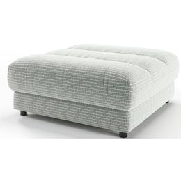 3C Candy Polsterhocker &raquo;Stripes&laquo; Passend zur Serie Stripes, Chenille-Bezug grau 100% Polyester B/H/T: 100cm x 43cm x 100cm, Chenille
