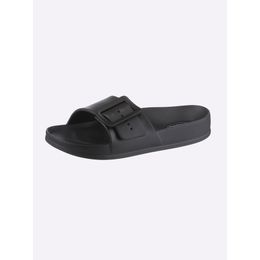 Fashy Damen Badepantolette, Gr. 40, schwarz, Schuhe