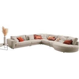 3C Candy Ecksofa &raquo;Enisa II, bequem und komfortabel, Mega Familiensofa, L-Form&laquo; incl. 3 Flatterkissen, wahlweise mit Flecken-Schutz-Bezug Easy care 