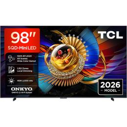 TCL LED-Fernseher &raquo;98Q7D Pro&laquo; 248 cm/98 &prime;&prime; SQD-Mini LED, AiPQ Prozessor,ONKYO 2.1, Dolby Vision, Apple AirPlay 2 Native 144 Hz &ndash; Er erreicht eine 