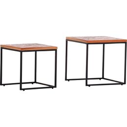 GUTMANN FACTORY Beistelltisch &raquo;Siesta&laquo; beige B/H/T: 45cm x 45cm x 45cm