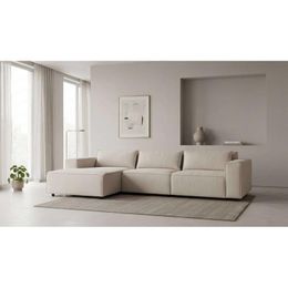 OTTO home Ecksofa &raquo;Jorrena, extra weicher Chenille-Stoff&laquo; L-Form, 3 Komfortstufen, Breite 316 cm, mit Wellenunterfederung beige 100% Polyester B/H/T: 