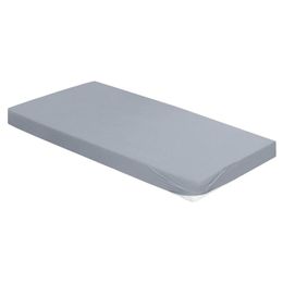 Irisette Spannbettlaken &raquo;Porto 20&laquo; besonders elastisch blau Jersey, Obermaterial: 95% Baumwolle, 5% Elasthan B/L: 150cm x 200cm, 1 Stk., Jersey, 140-160x200-