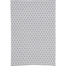 CarpetFine Teppich &raquo;Frida 204&laquo; rechteckig 7 mm H&ouml;he Wendeteppich, 100% recyceltem Material (PET), Flachgewebe, Sisal Optik grau Polyester B : 60cm 1 