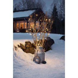 Konstsmide LED-Lichterkette 240 Stk.-flammig mit 8 Funktionen und Memoryfunktion, 240 warm wei&szlig;e Dioden schwarz Dioden 240 Stk. Flammen 240 Stk., 