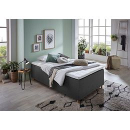 Home Affaire Boxbett &raquo;Thorsby&laquo; Boxbett ohne Kopfteil, frei im Raum stellbar, f&uuml;r Dachschr&auml;gen grau 100% Polypropylen Liegefl&auml;che B/L: 90cm x 200cm 