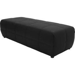 DOMO collection Hocker &raquo;BRANDON, komfortabel&laquo; gro&szlig;e Ausf&uuml;hrung passend zu "Brandon", auch in Cord schwarz Luxus-Kunstleder;100% Polyurethan B/H/T: 