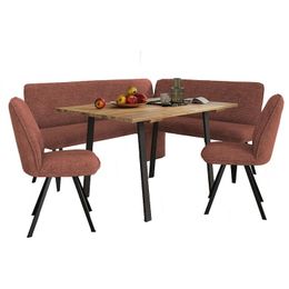 OTTO home Eckbankgruppe &raquo;Mily Essecke, Sitzgruppe, Eckbankgruppe, K&uuml;chenbankgruppe&laquo; Set, 4er, 4 Stk. tlg. BESTSELLER braun B/H/T: 205cm x 89cm x 164cm