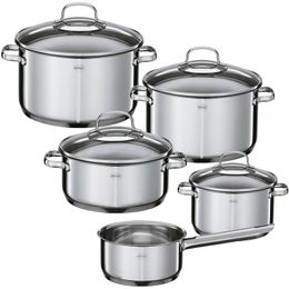 R&ouml;sle R&Ouml;SLE Topf-Set &raquo;ELEGANCE&laquo; Set, 9 Stk. tlg. Edelstahl 18/10 silber H&ouml;he 28cm