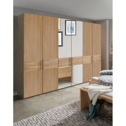 Wiemann Kleiderschrank &raquo;Kiruna&laquo; mit Kristallspiegel braun Holz teilmassiv, Kristallglas B/H/T: 295,2cm x 217cm x 58cm