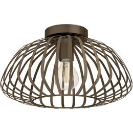 Eglo LED Deckenleuchte &raquo;ESPINAL Deckenlampe - Stahl - E27 - 1X40W - IP20&laquo; E27 1 Stk. Wohzimmerlampe, Esszimmerlampe, Flur, Schlafzimmer, H22 x &Oslash;38,5 