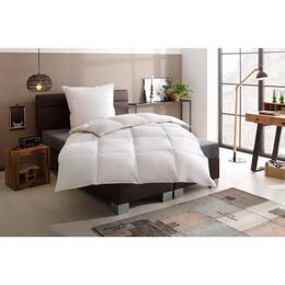 OTTO home Daunenbettdecke + 3-Kammer-Kopfkissen &raquo;Lasse, Bettdecke 135x200 cm, 155x220 cm, Made in Green&laquo; 2-tlg., Set mit Kissen 40X80 cm, 80x80 cm, 