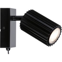 Paulmann Wandleuchte &raquo;Spot Lirena max 1x10W GU10 Schwarz 230V Metall&laquo; GU10 1 Stk. Dimmbar 1, H: 12,5cm, 1 Stk.