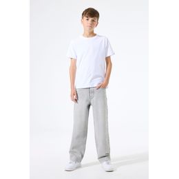 Garcia Jungen Straight-Jeans "JAYSEN", grau, Gr. 170, Denim/Jeans, Obermaterial: 99% Baumwolle, 1% Elasthan, Jeans, im Five-Pocket Style, for Boys