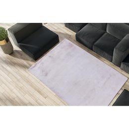 Kayoom Teppich &raquo;Saika 100&laquo; rechteckig 45 mm H&ouml;he rosa Polyester B : 80cm 1 Stk., 45mm, L: 150cm