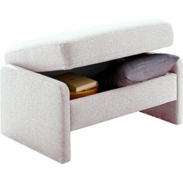 Home Affaire Stauraumhocker &raquo;Mailand&laquo; passend zur Serie beige 100% Polyester B/H/T: 70cm x 60cm x 60cm, Easy care