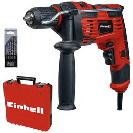 Einhell Schlagbohrmaschine &raquo;TC-ID 720/1 E Kit&laquo; Set, 3 tlg. inkl. Koffer f&uuml;r universelle Aufbewahrung von Werkzeug und Zubeh&ouml;r schwarz Zusatzhandgriff sicher 