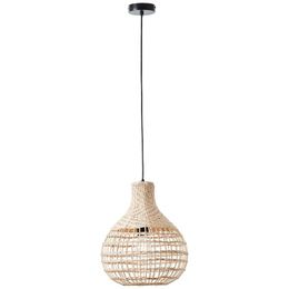 Brilliant Pendelleuchte &raquo;Southsea&laquo; E27 1 Stk. H&auml;ngelampe 33cm natur/schwarz beige 1, &Oslash; 32,5cm H: 120cm, 1 Stk.