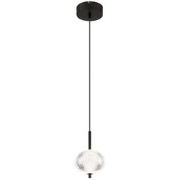 Globo LIGHTING LED Pendelleuchte &raquo;AIDA&laquo; LED-Modul 1 Stk. H&auml;ngelampe/H&auml;ngeleuchte/Wohnzimmer/Esstisch/elegant schwarz 1 Stk.