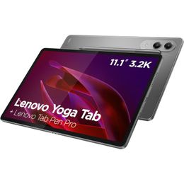 Lenovo Tablet &raquo;Yoga Tab (11,1 Zoll)&laquo; (28,19 cm / 11,1 &prime;&prime;) Android 3.2K LTPS Display, Qualcomm Snapdragon 8 Gen 3) grau Akku: Lithium-Ionen (Li-Ion) 8860 mAh