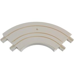 Liedeco Erker-Innenbogen 3 l&auml;ufig-l&auml;ufig Fixma&szlig; wei&szlig; wei&szlig; Kunststoff 3 l&auml;ufig
