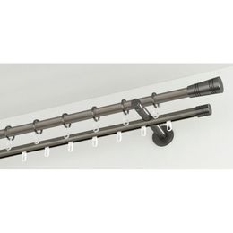 Gardinia Gardinenstange &raquo;Chicago&laquo; &Oslash; 20 mm Fixma&szlig; Serie Einzelprogramm Chicago &Oslash; 20 mm grau Metall B/L: 160cm &Oslash; 20mm, 1 Stk.