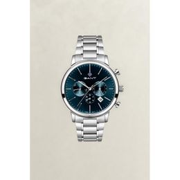 Gant Herren Quarzuhr &raquo;Cleveland&laquo; Armbanduhr, Herrenuhr, Edelstahlarmband, analog, Tag, Wochentag silber Einheitsgr&ouml;&szlig;e