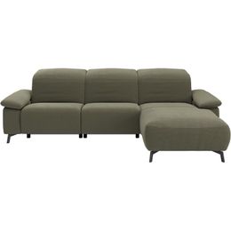 Musterring Ecksofa &raquo;MR 370, intelligenter Komfort im modernen Design&laquo; Optionale Relaxfunktion, flexible Kopfteile & klappbare Armlehnen grau 95% Polyester, 5% 