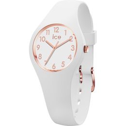 Ice Watch Ice-Watch Damen ice-watch Quarzuhr &raquo;ICE glam - Extra Small - 3H&laquo; Armbanduhr, Kinderuhr, M&auml;dchenuhr, Silikonarmband, bis 10bar wasserd. wei&szlig; 